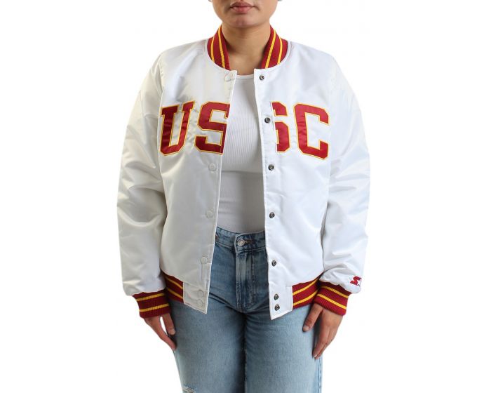 STARTER Women's USC Satin Jacket NS42W518 USC - Karmaloop