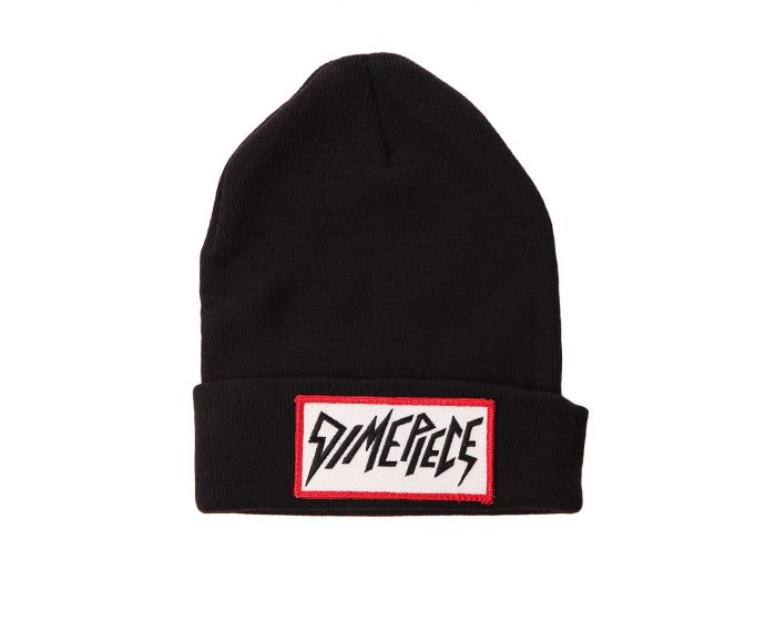 DIMEPIECE LA The Dimepiece Logo Beanie in Black & Red AC-B017-BRD - PLNDR
