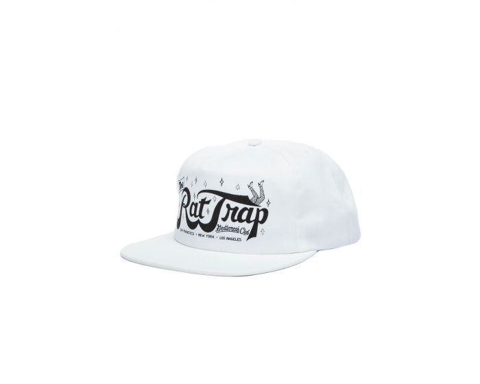 HUF The Todd Francis Rat Trap Snapback Hat in White HT51014-DS-WHT - PLNDR