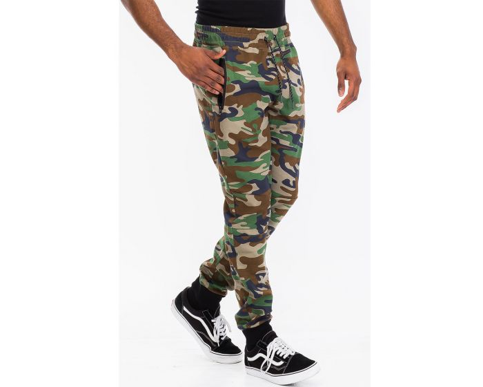 WEIV Heathered Cotton Sweats J111-GRNCAMO - Karmaloop