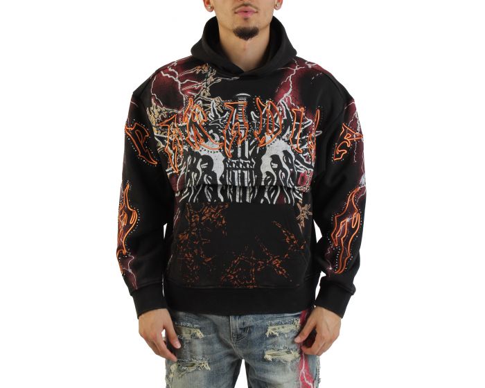 SMOKE RISE Paradise Lightning Hoodie FO25567SK-BLK - Karmaloop