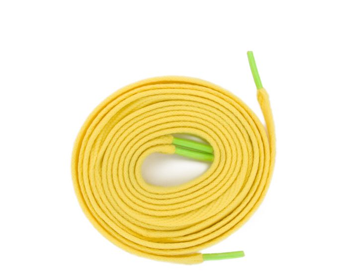 BIG WON ENTERPRISE Yellow/Green Shoe Laces YELL/N.GRN - PLNDR