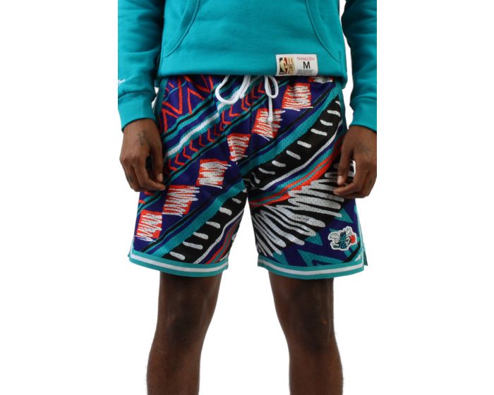 MITCHELL & NESS Game Day Pattern Short Charlotte Hornets PSHR5599 ...