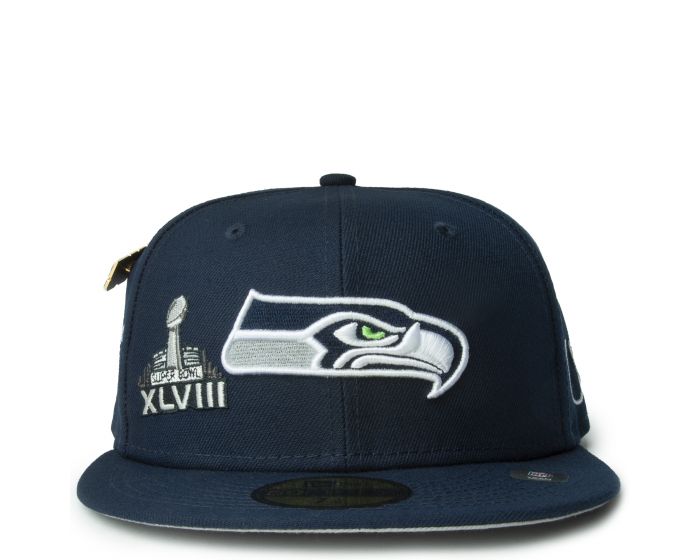 NEW ERA CAPS Seattle Seahawks Historic Champs 59FIFTY Fitted Hat ...