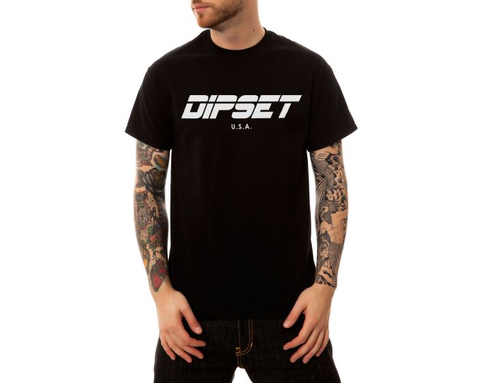 DIPLOMATS The Dipset USA Logo Tee in Black DI-SV-DIPSUSALOGO-TEE-BLK ...