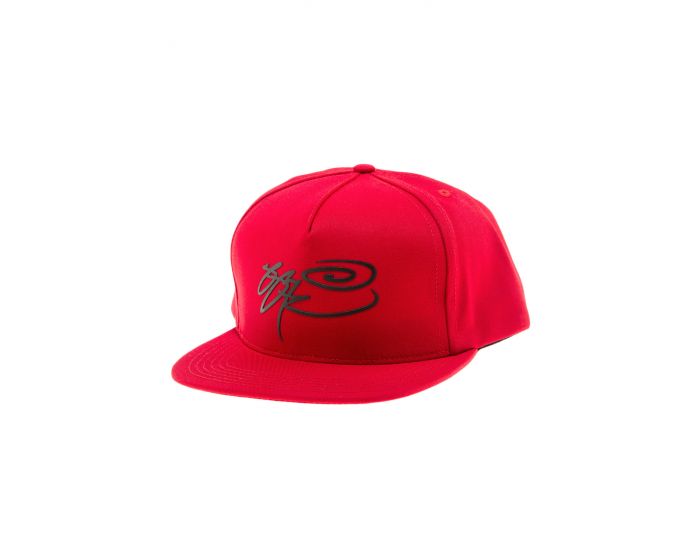 SSUR The Signature Print Snapback in Red S13SMU053-RED - PLNDR