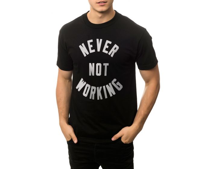 GOOD FIGHT The Never Not Working Tee in Black SV-NOTWORKING-TEE-BLK - PLNDR