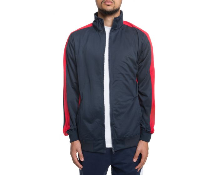 REBEL MINDS The Guido Track Jacket in Navy and Red 82-311NAVY - Karmaloop