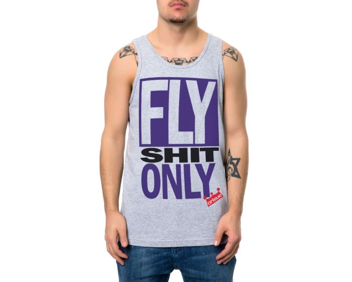 ORISUE The Fly Shit Only Tank Top in Heather Grey SV-FLYSHITONLY-TNK ...