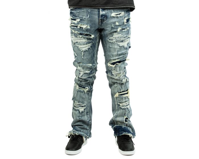 SMOKE RISE Beacon Lazy Stack Jean JP-22510BEAC - Karmaloop