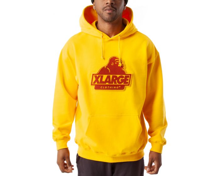 XLARGE JAPAN Brushed Embroidery Logo Hoodie 101221012019-YEL - PLNDR