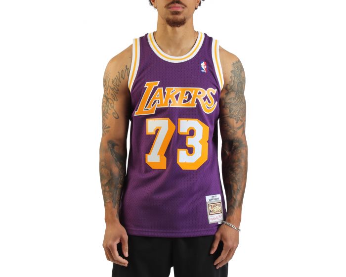 MITCHELL & NESS NBA Los Angeles Lakers Dennis Rodman #73 '98-'99 Road ...