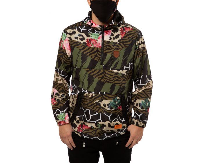 REASON Mixed Safari Camo Anorak Jacket C0-004MIX - Karmaloop