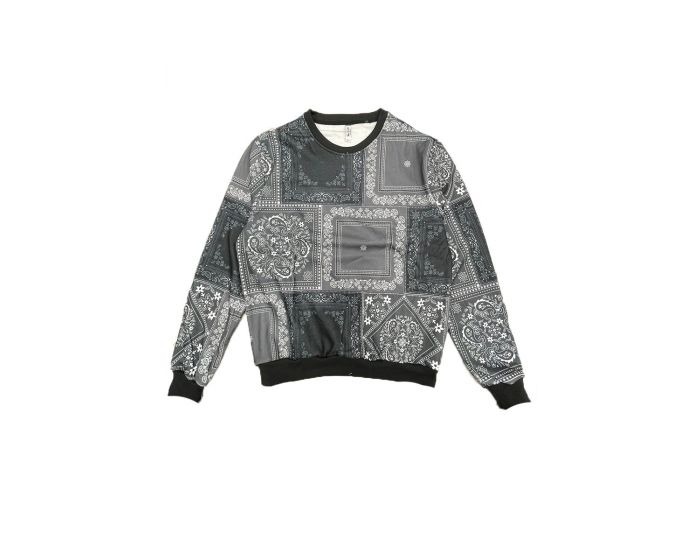 WEIV Paisley All Over Print Crewneck CR114-BLACK - Karmaloop