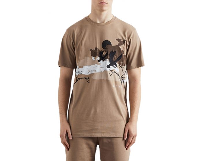 KING APPAREL Explorer T-Shirt - Almond AW22-EXTA - Karmaloop