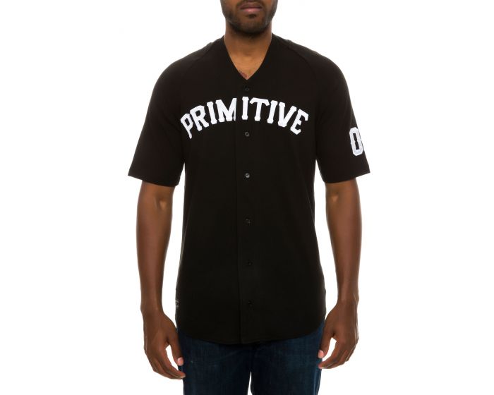 PRIMITIVE The League Baseball Jersey in Black PASP15D2-1034-BLK - PLNDR