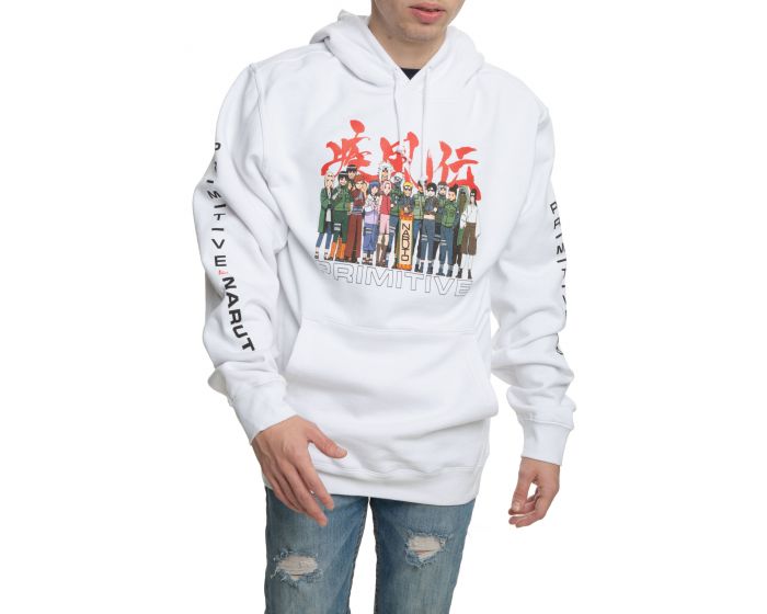 PRIMITIVE Leaf Village Hoodie in White PAPHO1988-WHT - Karmaloop