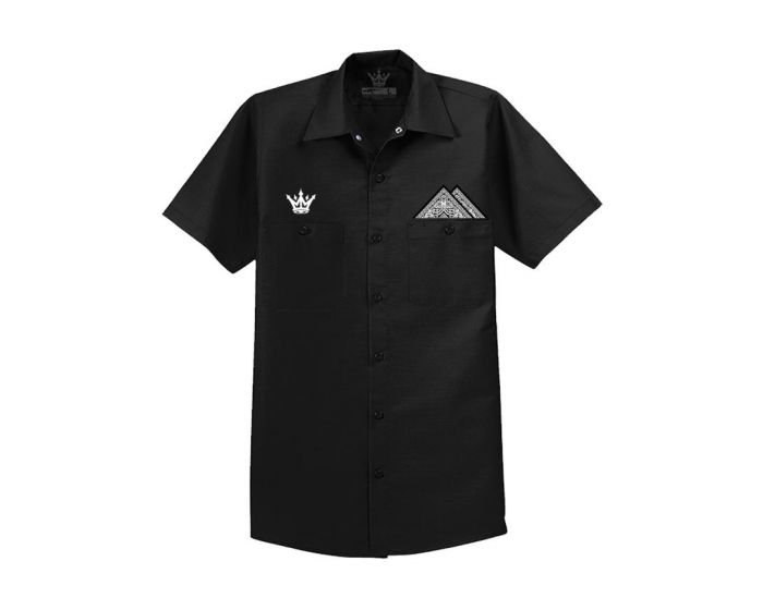 MAFIOSO POCKET SQUARE SHOP SHIRT MFSO-07A211-BLACK - Karmaloop