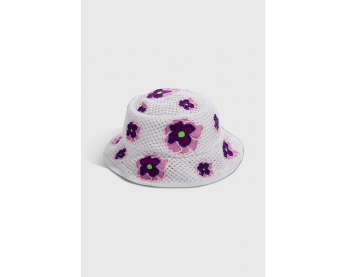 THE HIDEOUT CLOTHING Opium Poppy Flower Crochet Bucket Hat THC-OP-OB ...