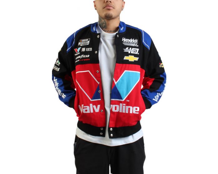 JH DESIGN Valvoline Racing Jacket KL0303VA24BLK-RED - Karmaloop
