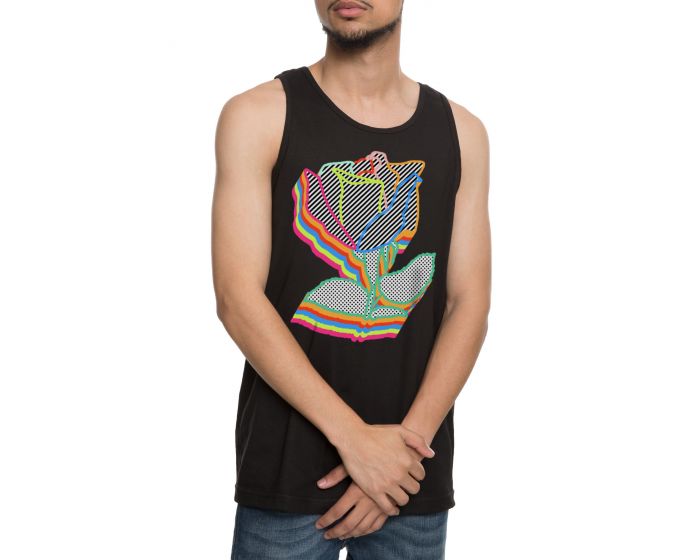 TYLER SPANGLER The Scribbling Away Tank Top in Black SV-SCRIBBLING-TNK ...