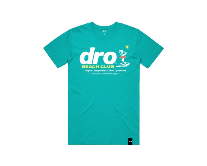 DRO Beach Club Tee - Teal T--BEACHCLUB-TEAL-TEAL - Karmaloop