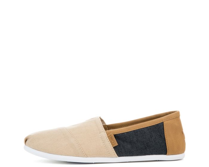 TOMS Men's Classic Natural Hemp Navy Denim Flats 10009895 - Karmaloop