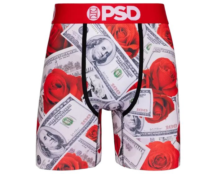 PSD UNDERWEAR 100 Roses Boxer Briefs 423180006 - Karmaloop
