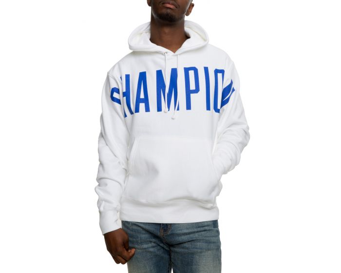 CHAMPION REVERSE WEAVE OVERSIZED ARCH LOGO HOODIE GF68 Y07698 WHC ...