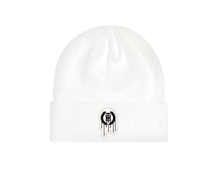 THE HIDEOUT CLOTHING Dripping Essentials 3D Plastic Beanie HDTCLTHNG ...