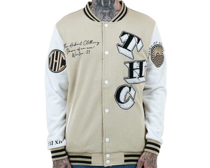 THE HIDEOUT CLOTHING Dawn of an Era Reversible Varsity Jacket THC-DA-SC ...