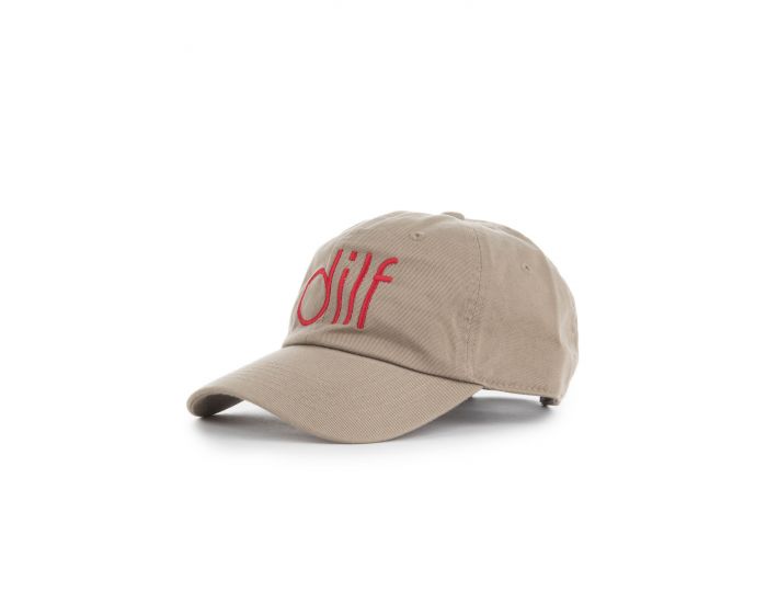 THE PLAGUE The Red DILF Dad Hat in Khaki DILF-001 - PLNDR