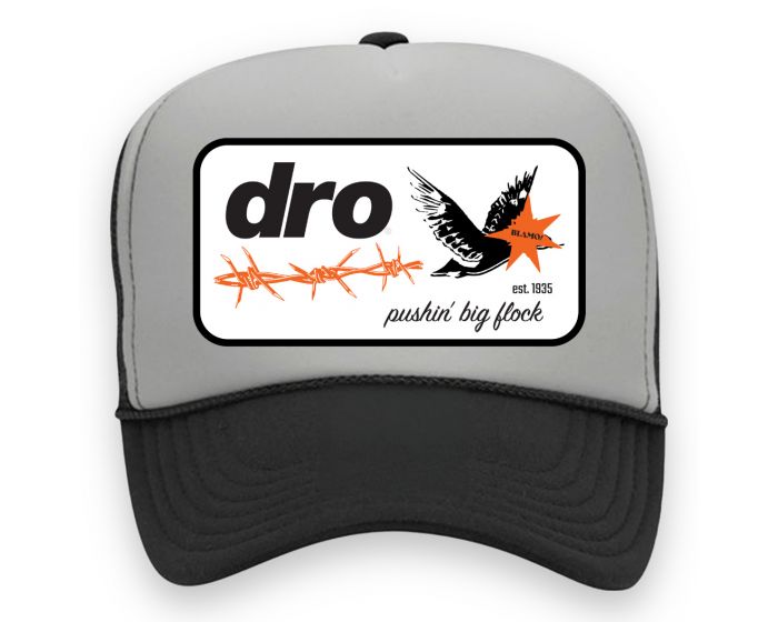 DRO Hunt Club Trucker Hat - Black/Grey -9AA9F8-BLACKGREY - Karmaloop