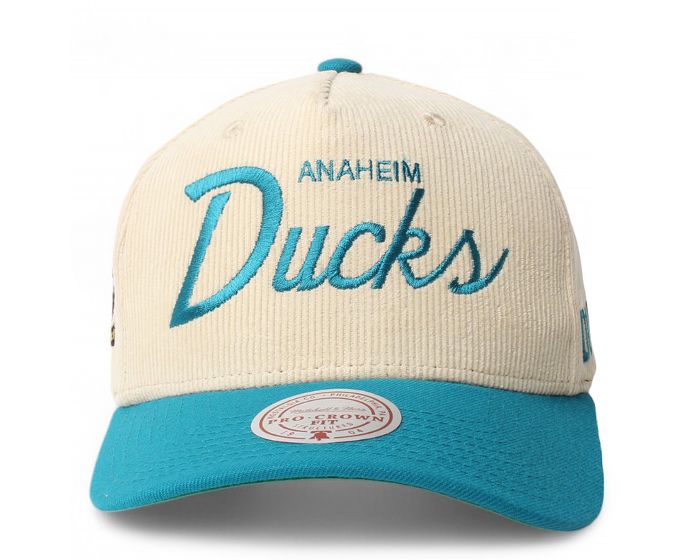 MITCHELL & NESS NHL Anaheim Ducks Pro Crown Snapback HP2144-ADUCREA ...