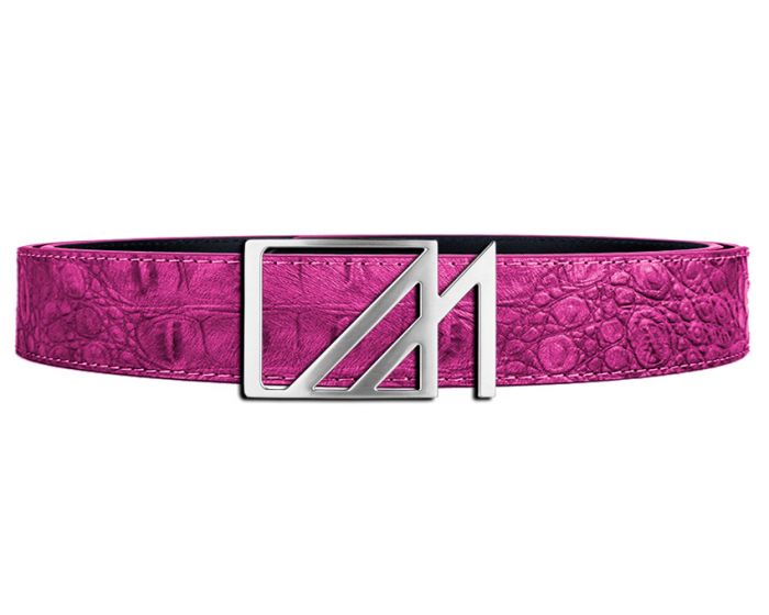MINT Mint Crocodile Belt MNT-2D795A-FUSHIA-SQUAREMPLATINUM - Karmaloop