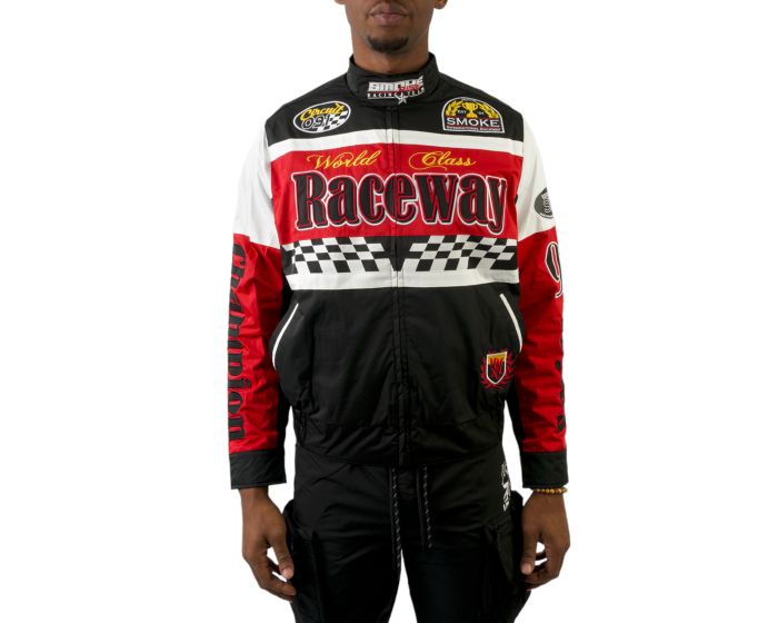 SMOKE RISE Raceway Jacket WW-23595SK-BLK - Karmaloop