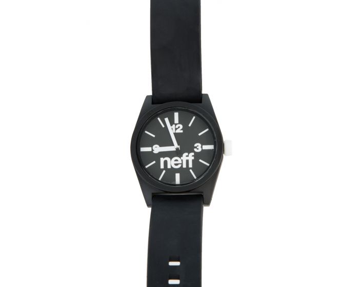 THE TRADE COLLECTIVE The Neff Daily Silicone Watch in Black NF0201 ...