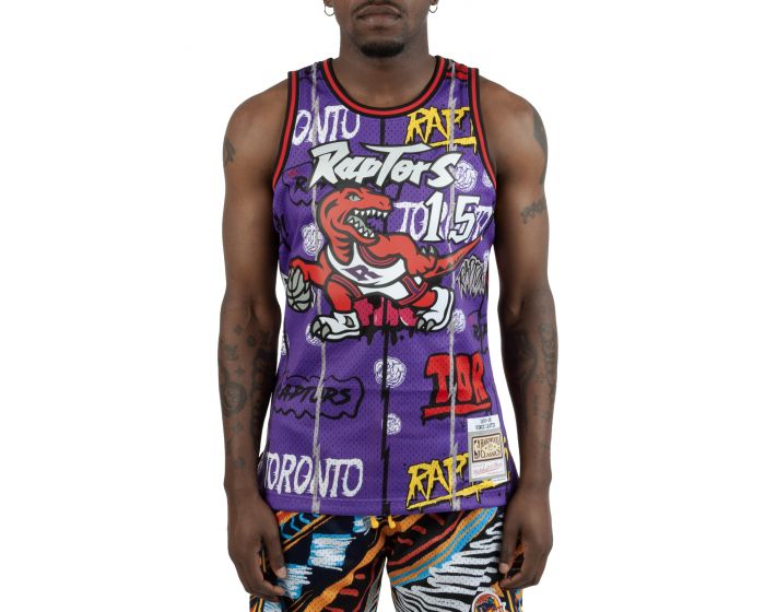 MITCHELL & NESS NBA Slap Sticker Raptors Swingman Jersey TFSM4768 ...