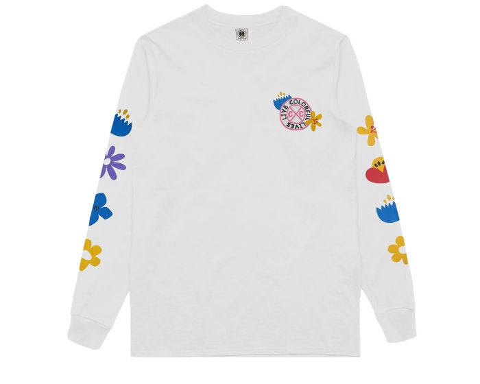 CROSS COLOURS CXC LIVE COLORFUL LIVES L/S T-SHIRT C11317LCL-WHT-WHITE ...