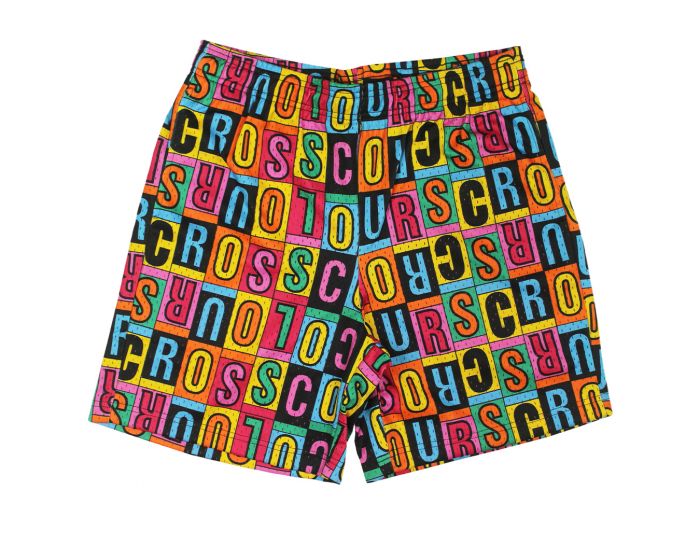CROSS COLOURS Vintage Block Letter Short C91215ALP-AOP - Karmaloop