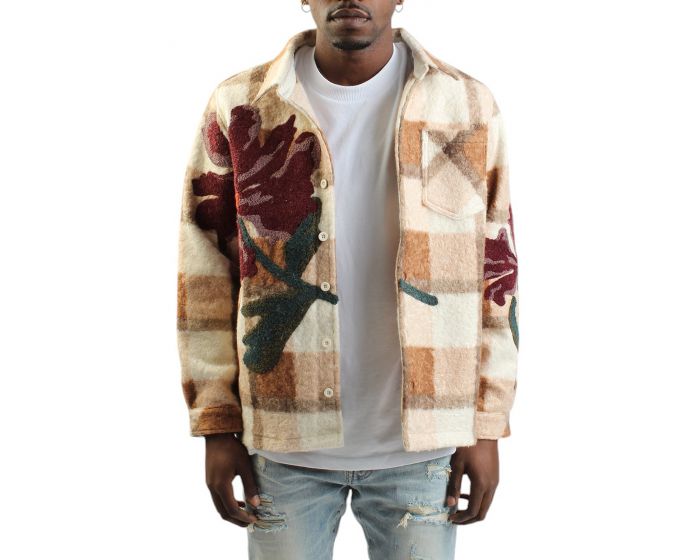 SMOKE RISE Oversized Flannel Shirt EH24776 - Karmaloop