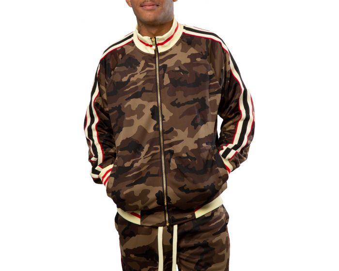 VICTORIOUS LOS ANGELES Vice City Striped Track Jacket ST575J-CAMO ...