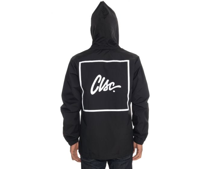CLSC CO. The Box Hooded Coaches Jacket in Black HOL16-26-BLK - PLNDR