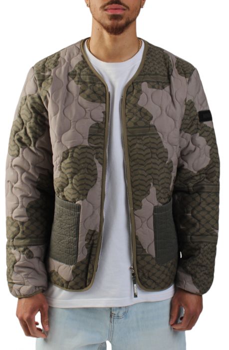MEMORY LANE Liner Camo Jacket ML-HO23-310OLV - Karmaloop