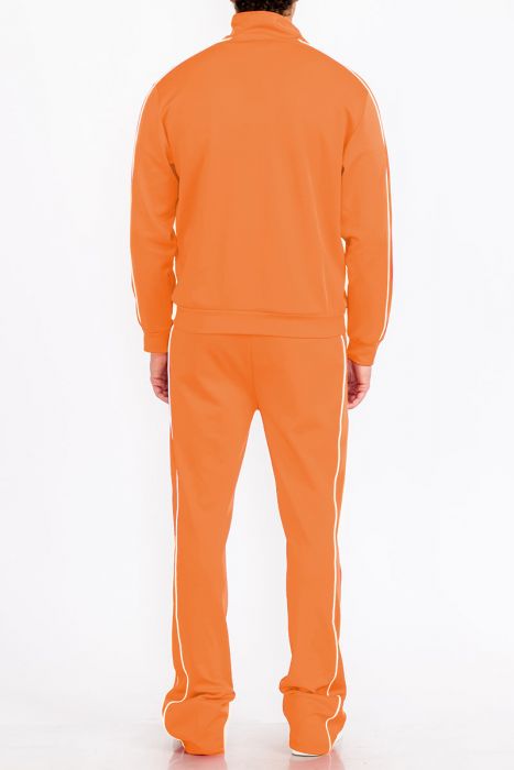 WEIV Stacked Flare Track Suit SET130-ORANGE - Karmaloop