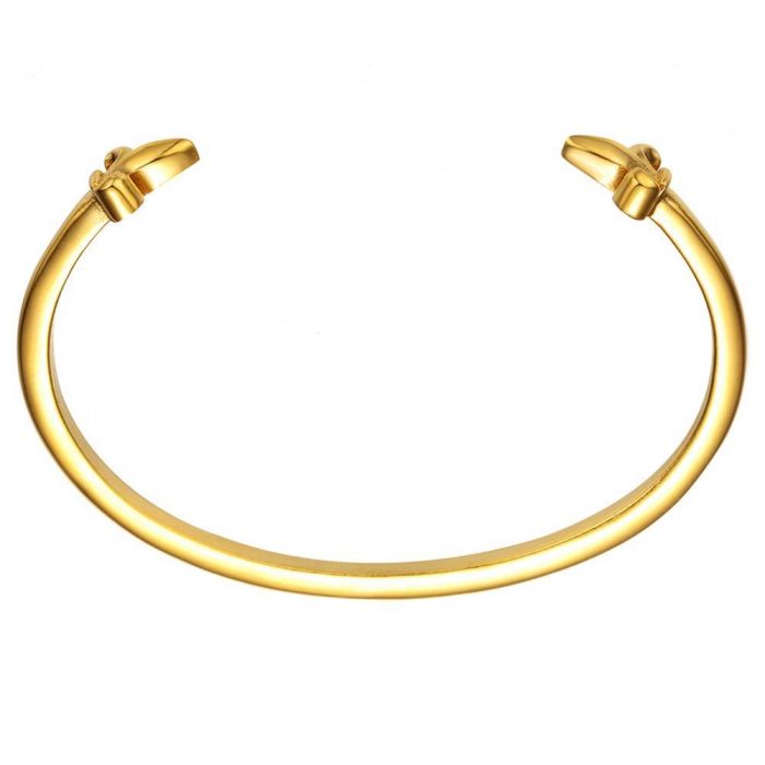 MISTER Double Saint Cuff Bracelet Gold CDSAINT-G-GOLD - Karmaloop