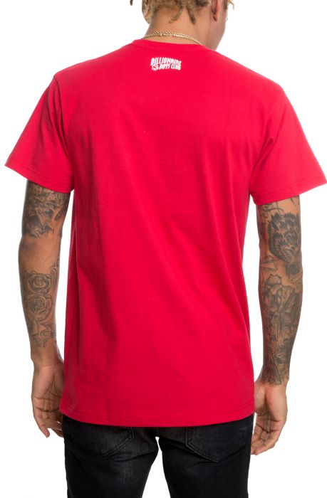 BILLIONAIRE BOYS CLUB Neon Ride Short Sleeve Tee In Tango Red 891-1204 ...