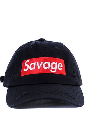The Savage Baseball Cap in Black