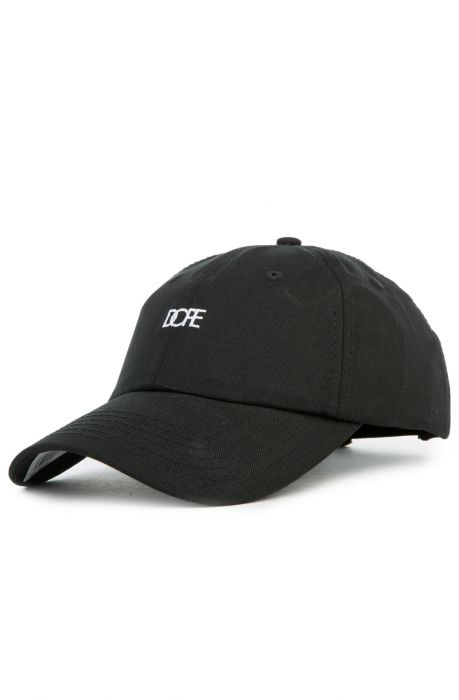 DOPE The Logo Cap in Black D2017-H260-BLK - Karmaloop