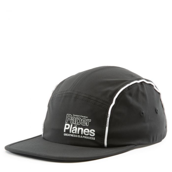 PAPER PLANES PFC 5 Panel Strapback Camper Hat 101098-BLK - Karmaloop